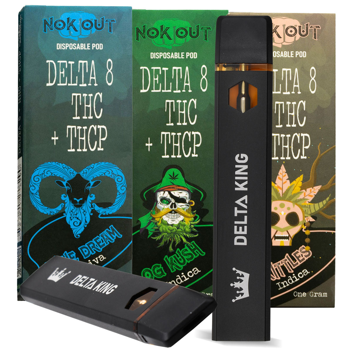 NokOut Delta 8 Disposable Vape w/ HHC and THCP