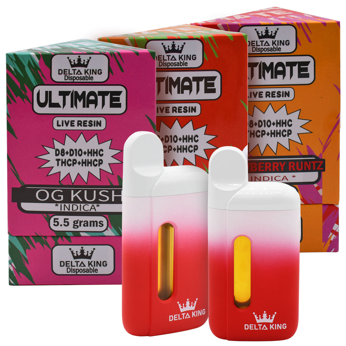 Ultimate Delta 8 Pen 5.5gr Of D8, D10, HHC, THCP & HHCP Vape Disposable