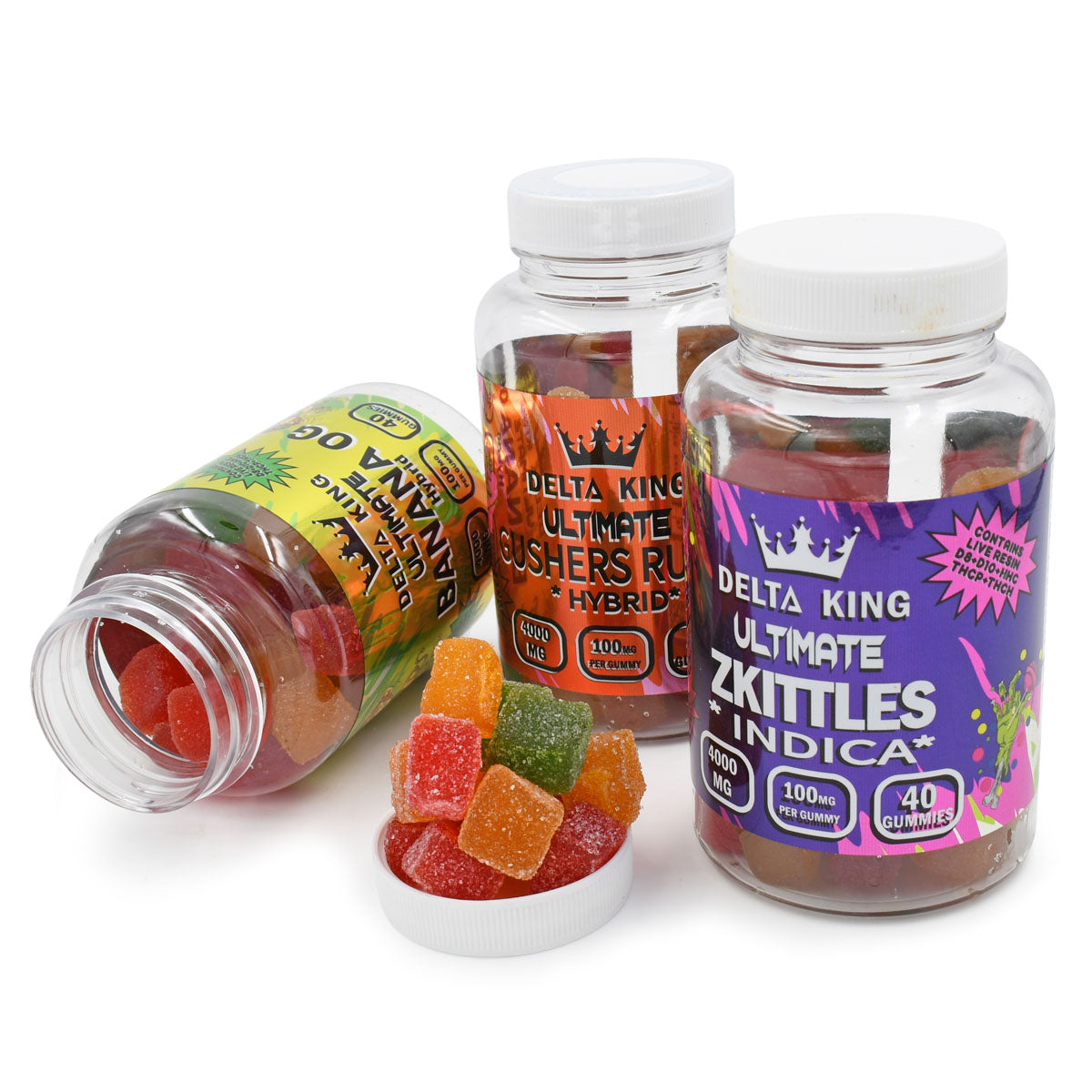 Ultimate THC Gummies 40ct / 100mg Edible. Live Resin Delta-8 and Delta-10