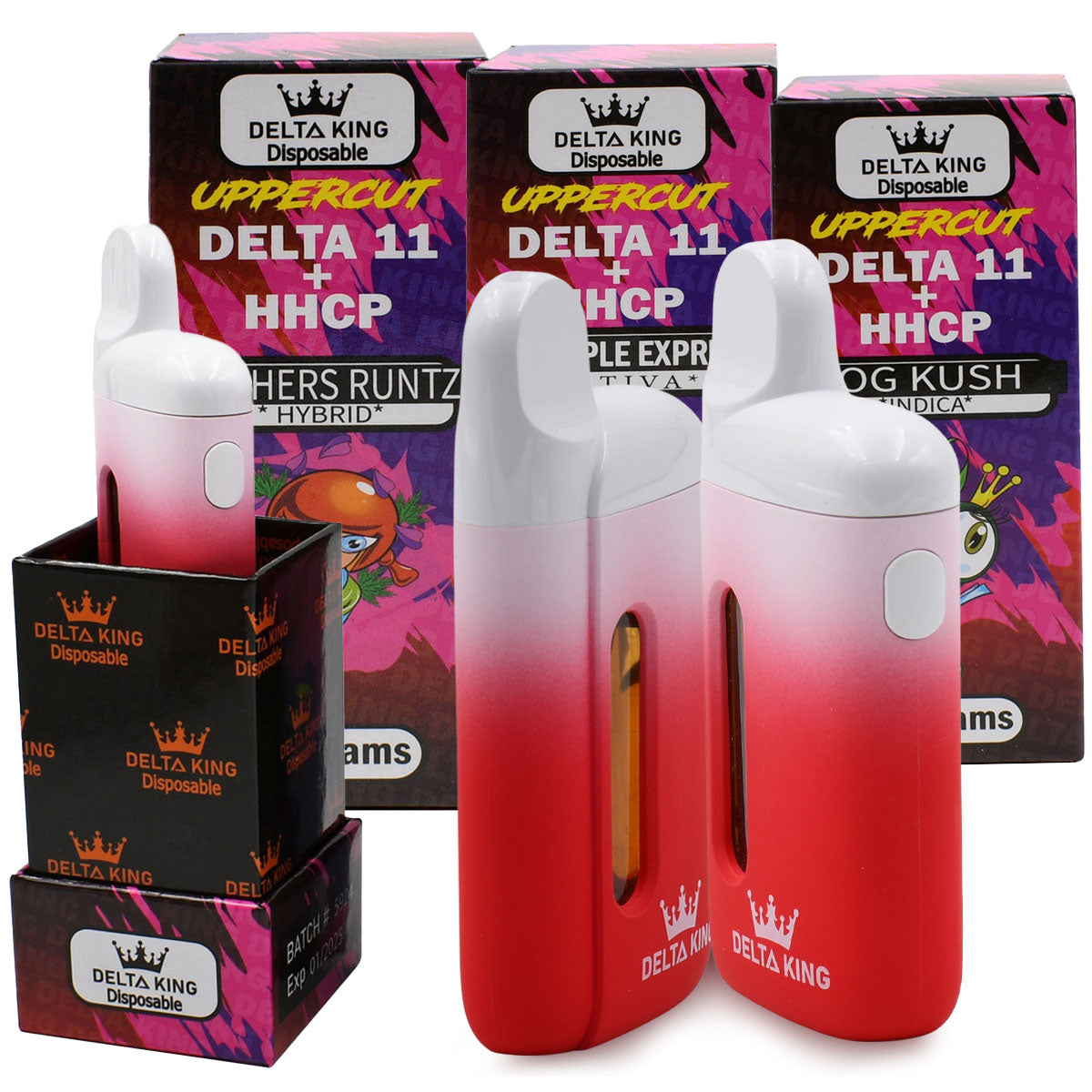 Uppercut Delta 11 Vape Disposable 5.5gr Indica & Sativa Hemp Extract